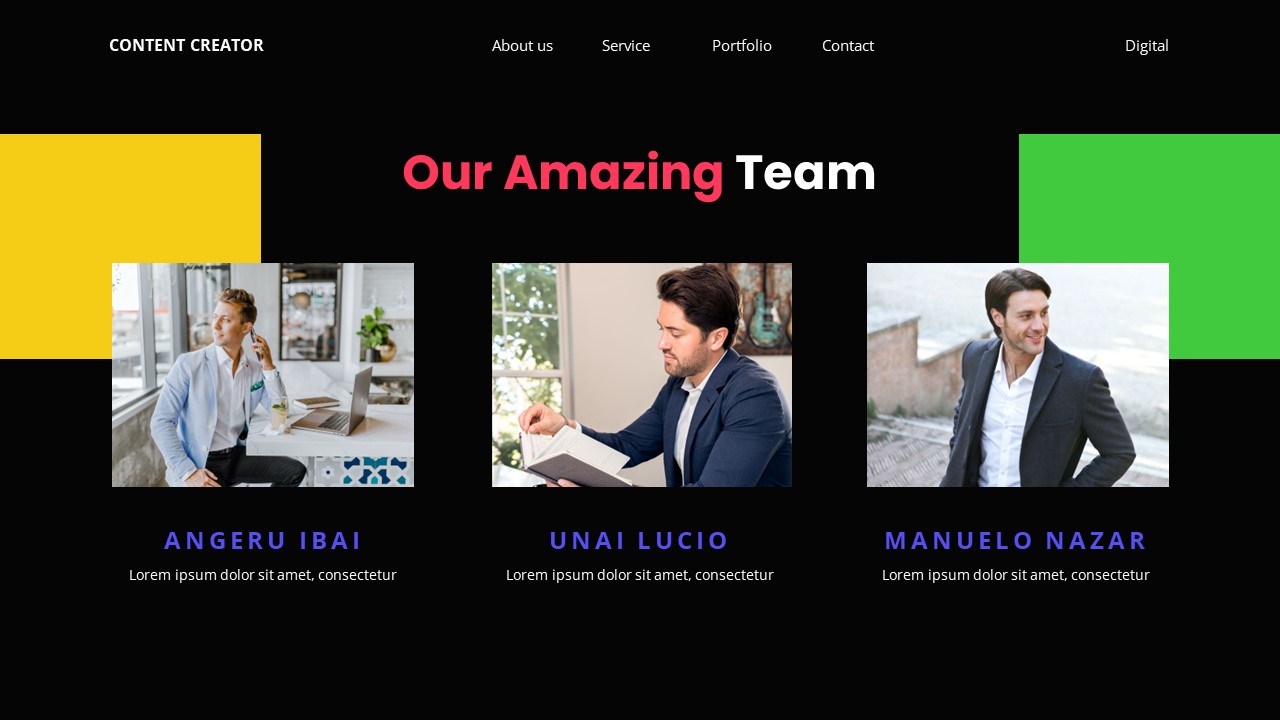 Content Creator - Digital Powerpoint Templates, Presentation Templates