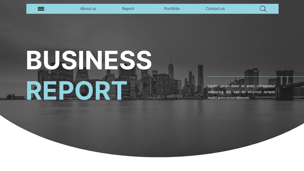 Business Report - Business Google Slide Templates, Presentation Templates