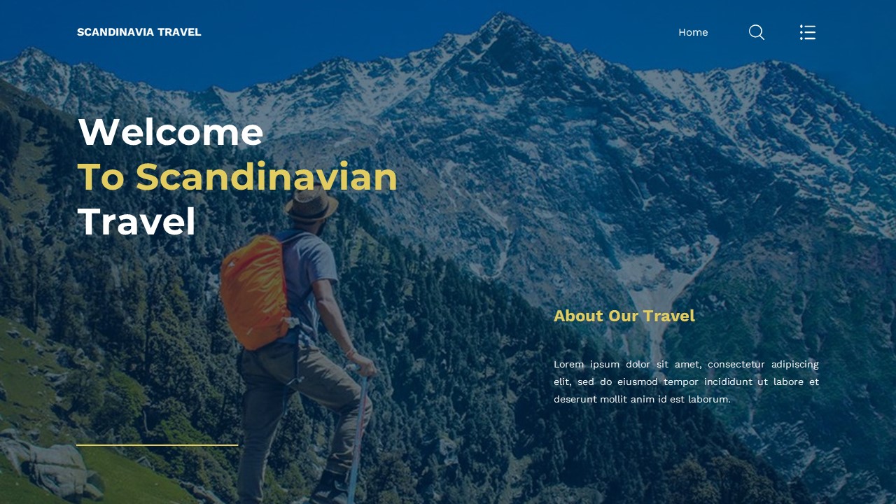 Scandinavian Travel - Travel Google Slide Templates, Presentation Templates