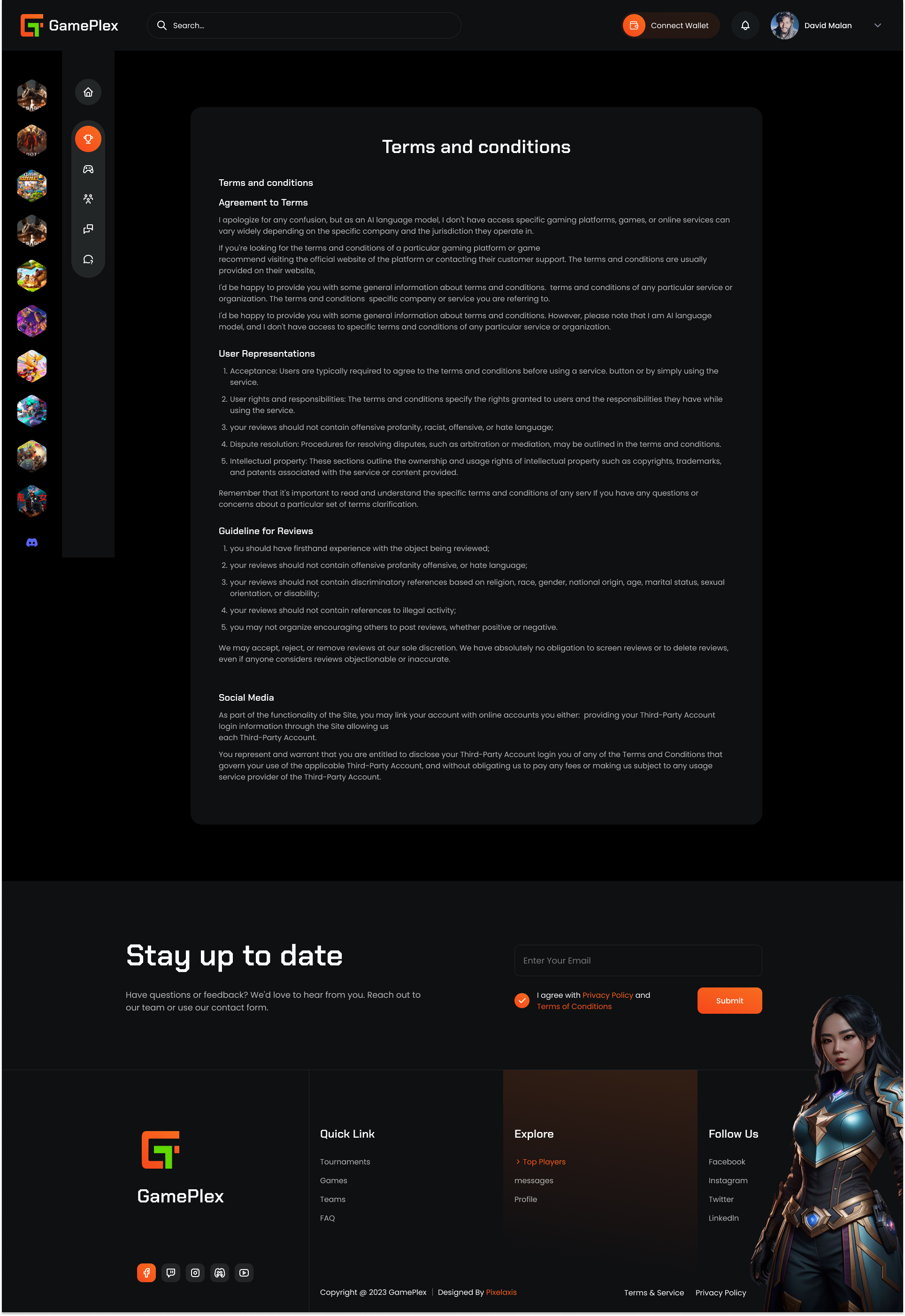 Gameplex - eSports and Gaming NFT Website Figma Template by pixelaxis