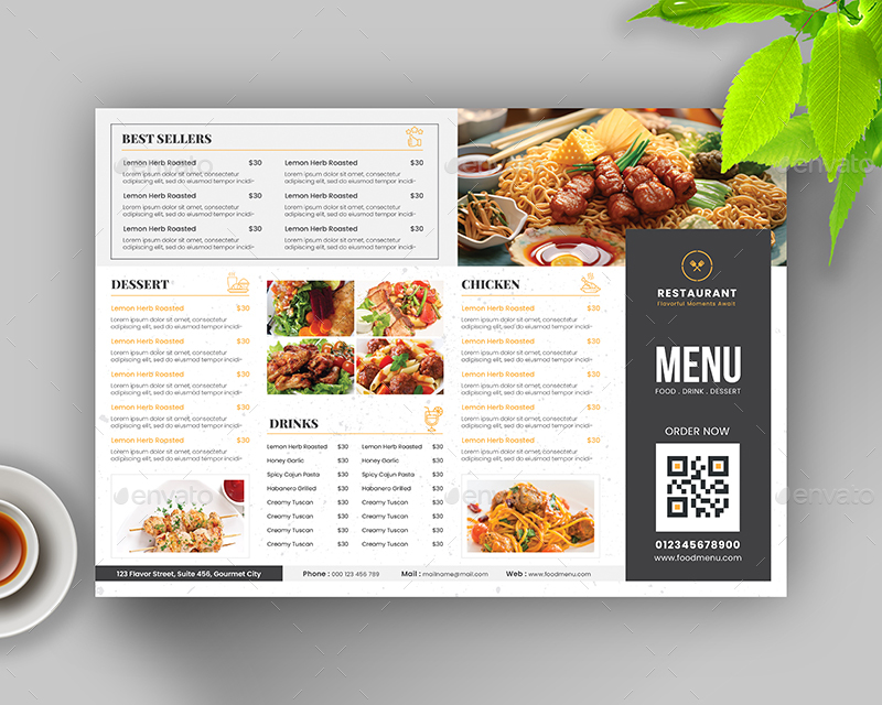 Simple Menu Board, Print Templates | GraphicRiver