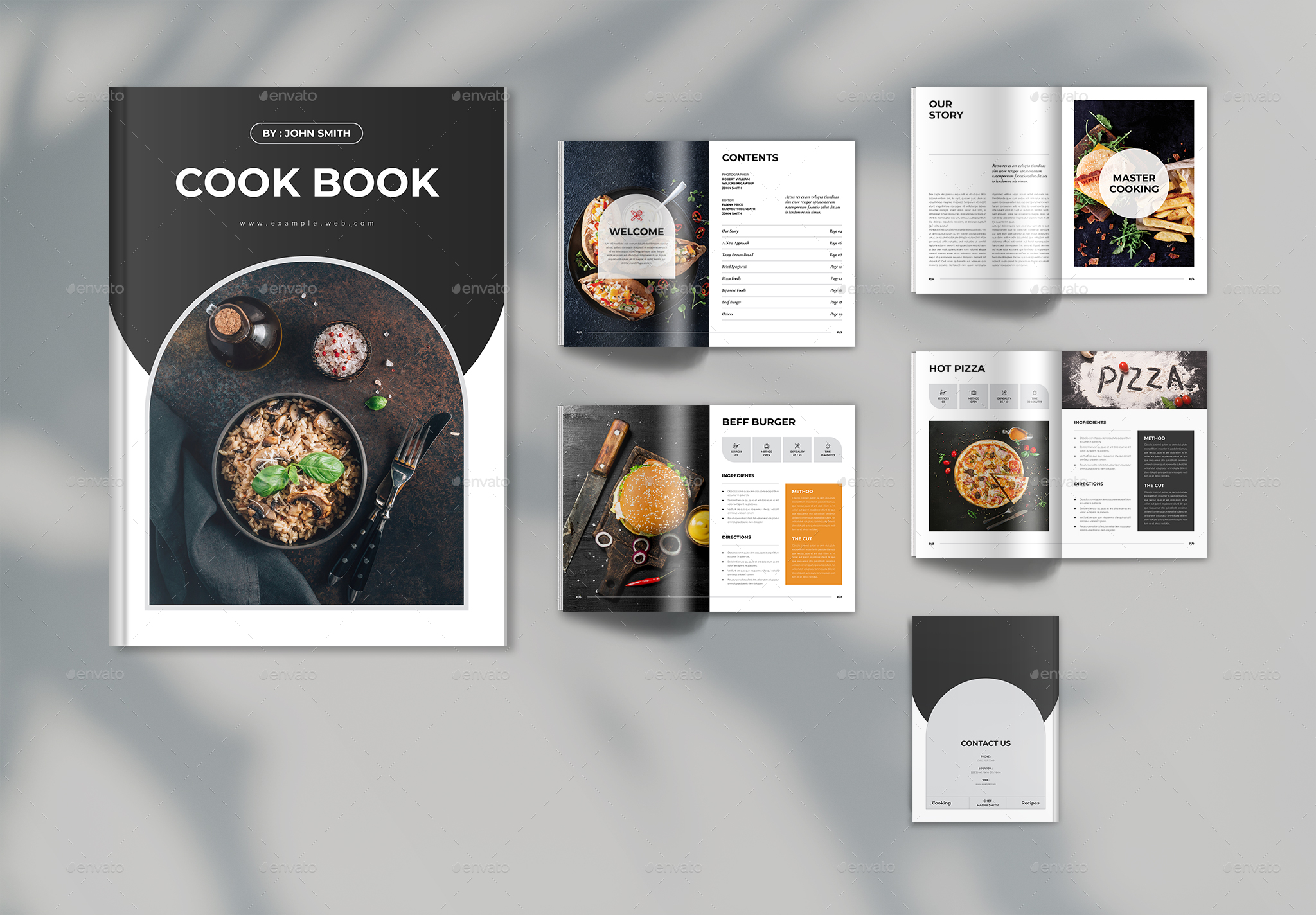 Cook Book & Recipe Book Template, Print Templates | GraphicRiver
