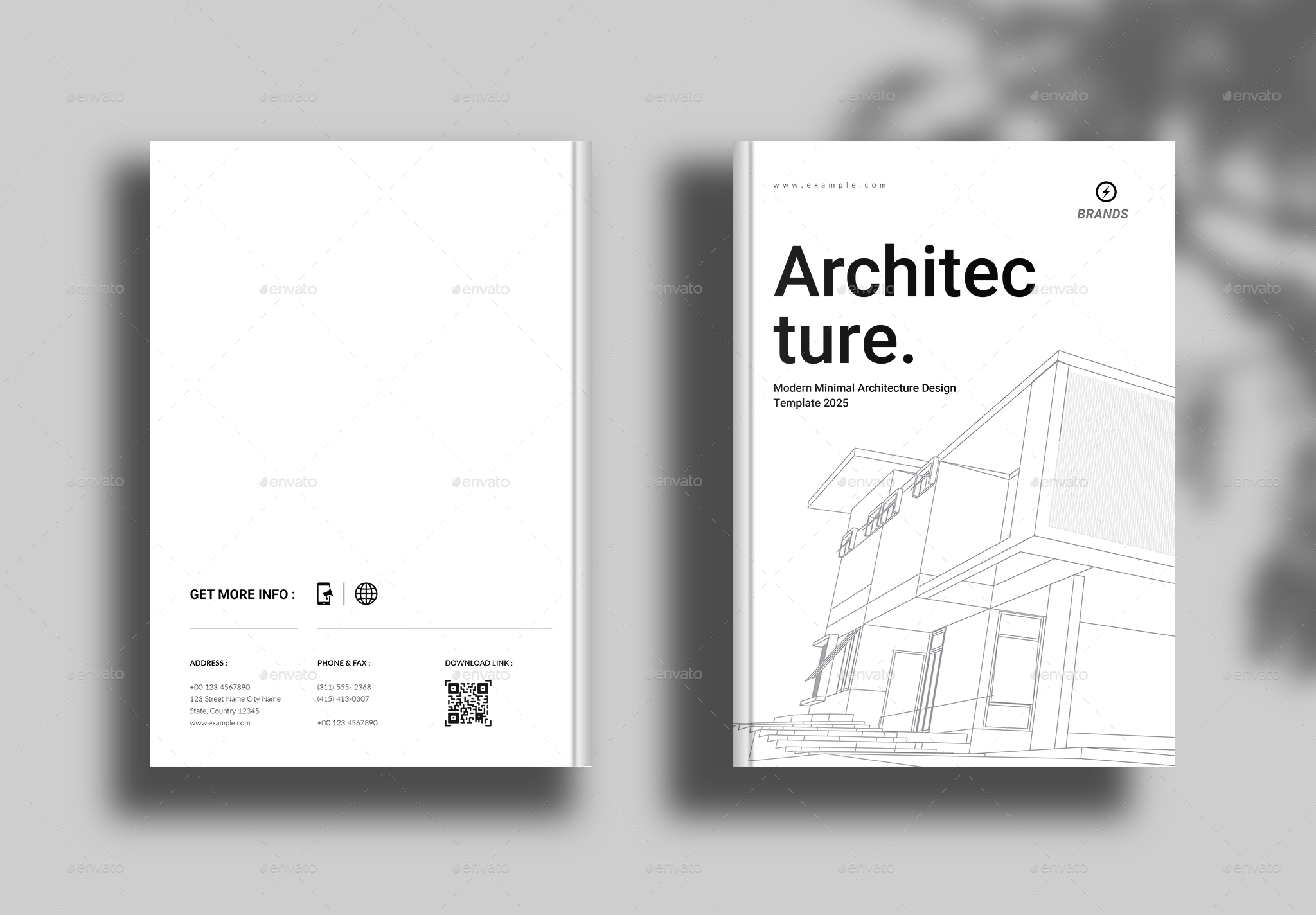 Architecture Portfolio Template, Print Templates | GraphicRiver