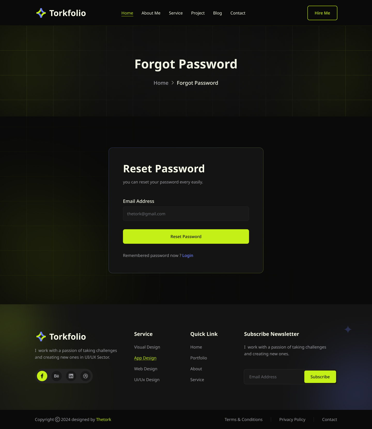 Torkfolio - Modern & Creative Portfolio and CV Figma Template for All ...