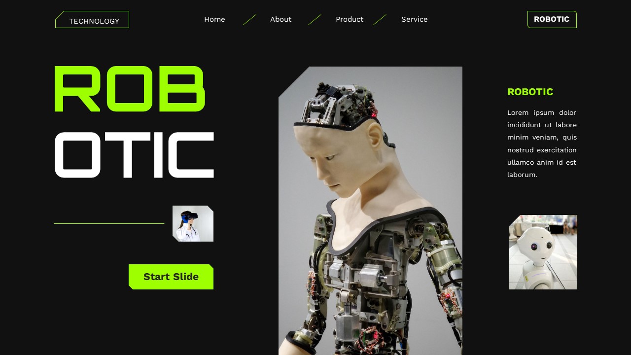 Robotic - Technology Google Slide Templates, Presentation Templates