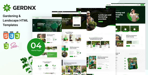 Gerdnx - Gardening And Landscaping HTML Template by DesignCurved ...