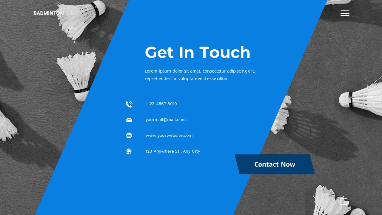 Badminton - Sport Powerpoint Templates, Presentation Templates ...