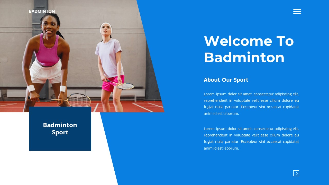 Badminton - Sport Powerpoint Templates, Presentation Templates ...