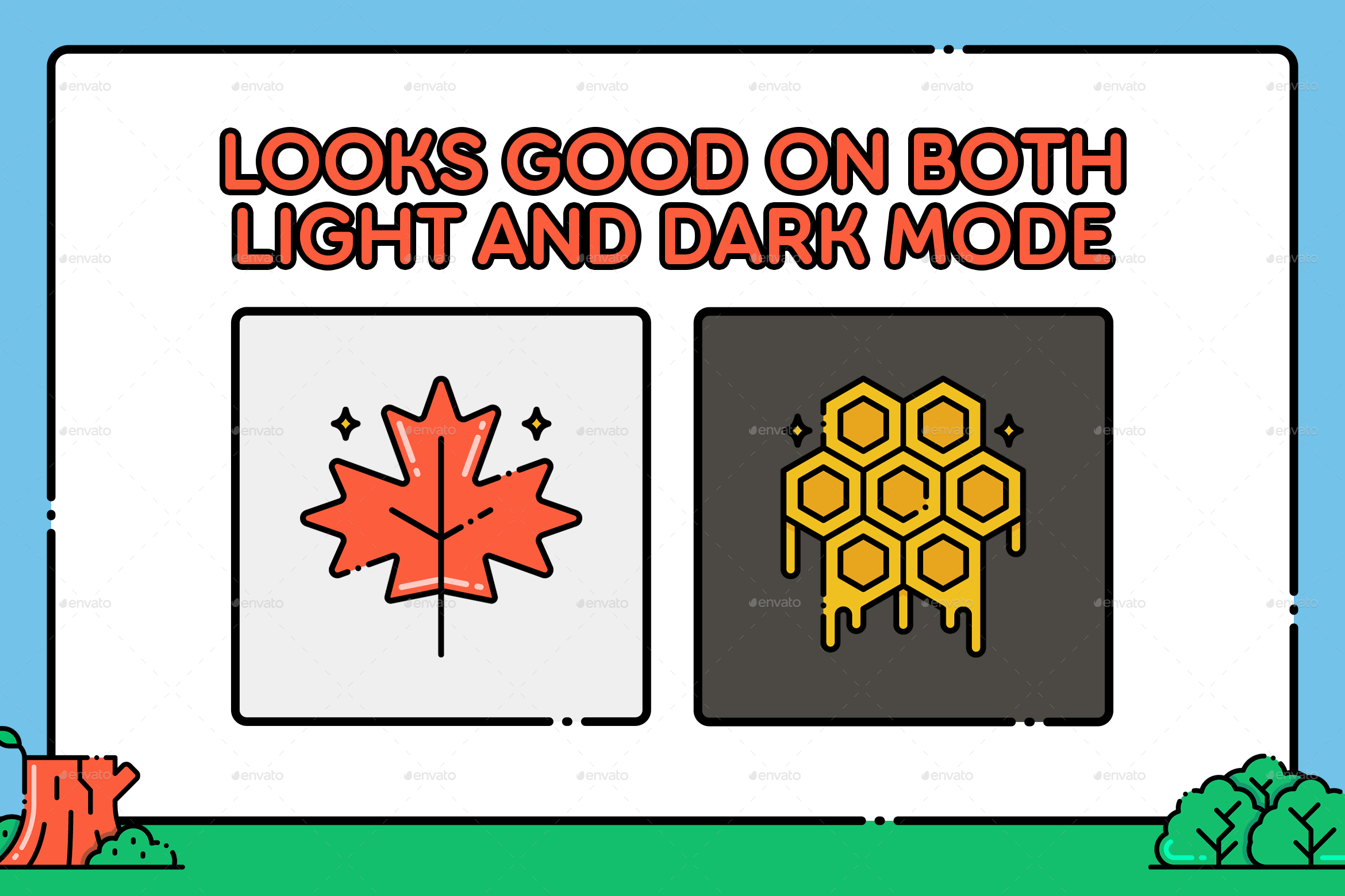 85 Woodland Icons, Icons | GraphicRiver