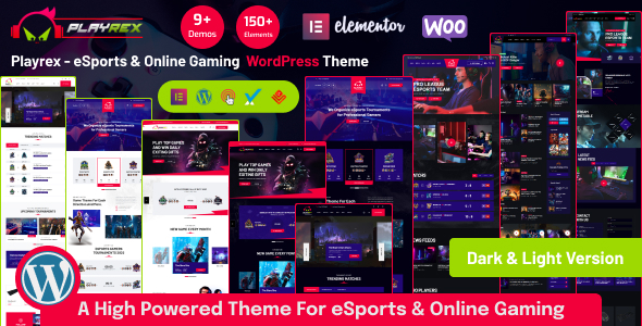 Playrex - eSports & Gaming WordPress Theme by vecuro_themes | ThemeForest