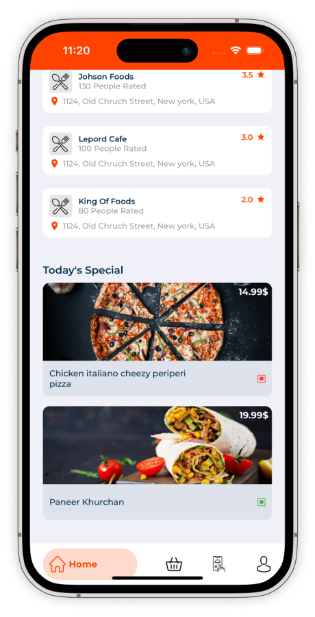3 in 1 React Native Food Ordering App Template | Food Delivery App | FoodEx | React Native CLI ...