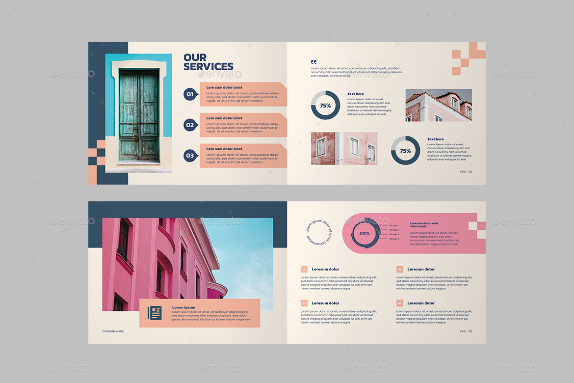 Landscape Company Profile, Print Templates | GraphicRiver