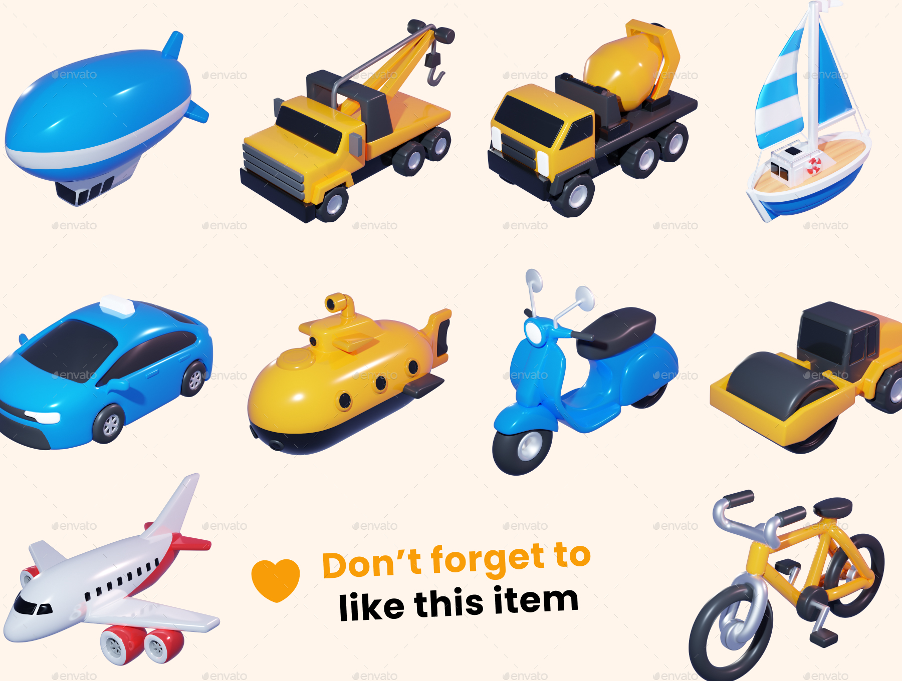 Transportation 3D Icon, Graphics | GraphicRiver