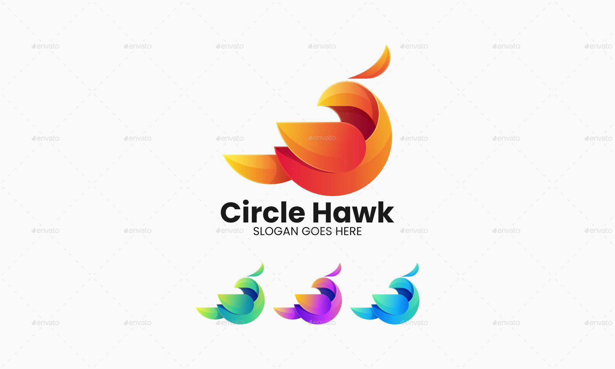 Hawk Colorful Logo Template, Logo Templates | GraphicRiver