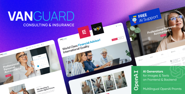 Vanguard - Consulting & Insurance WordPress Theme by axiomthemes ...