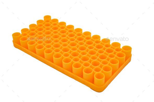 universal metal ammunition reloading tray. It is an orange tray to ...