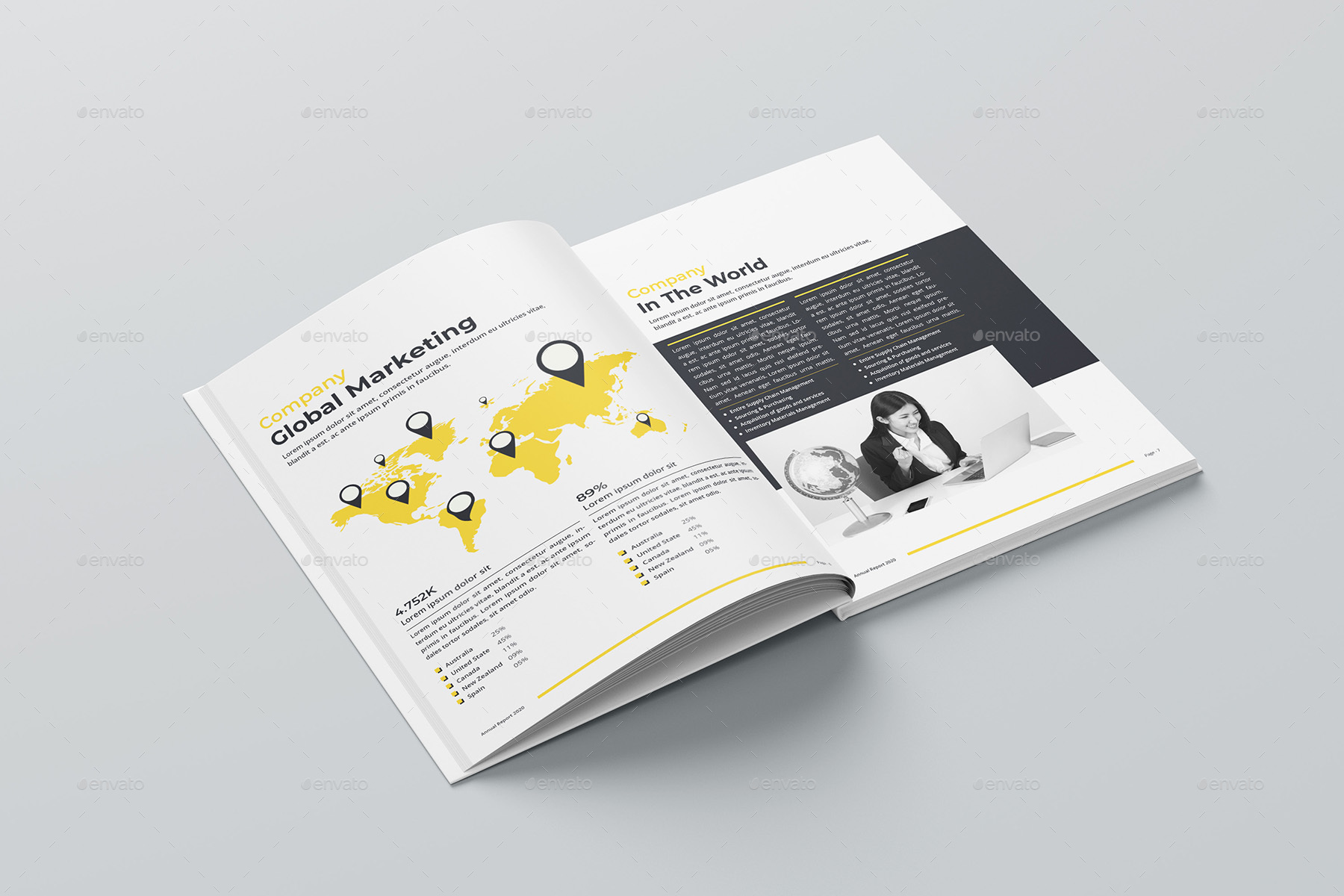 Annual Report, Print Templates | GraphicRiver
