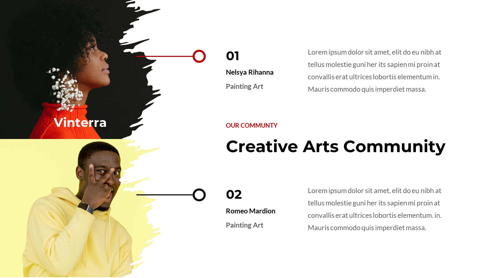 Vinterra - Creative Art Google Slides Template, Presentation Templates