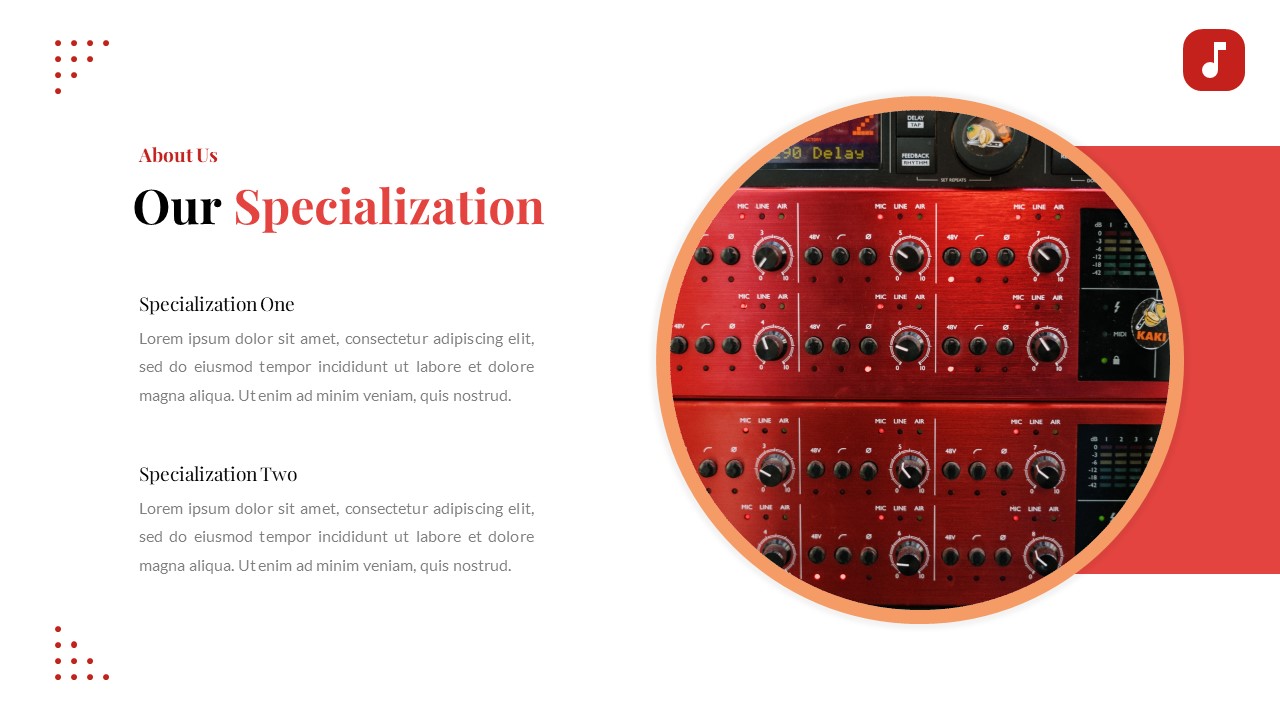 Acustiko - Music Organizer & Studio Google Slides Template ...