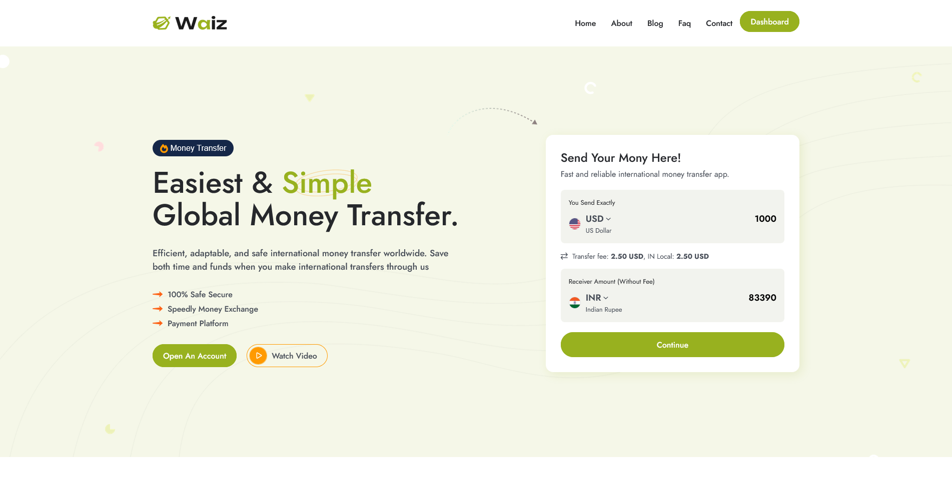 Waiz - Digital Wallet and Remittance App and Website with Admin Panel by bug-finder