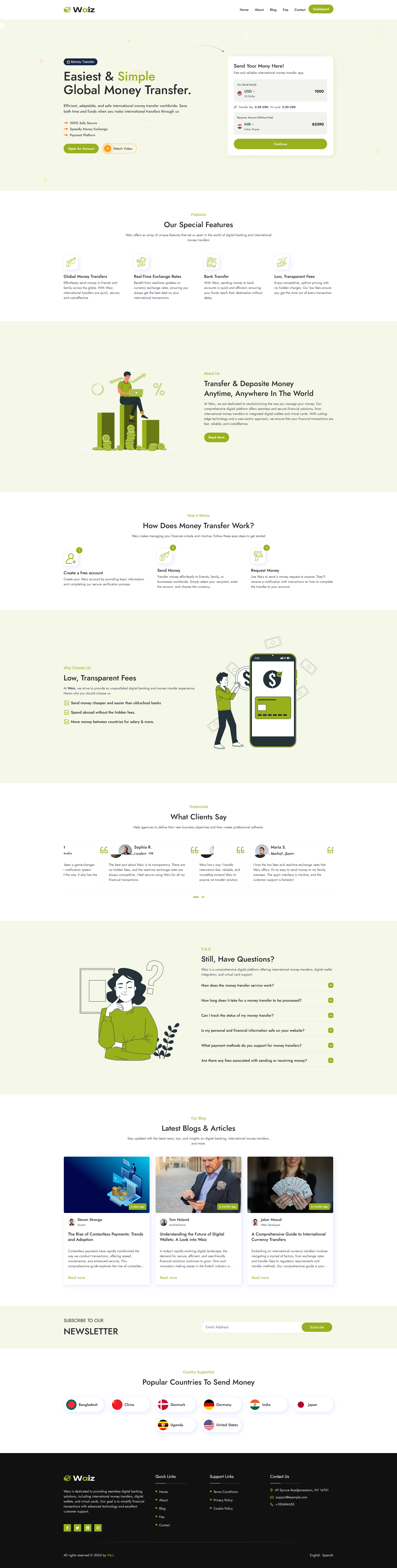 Waiz - Digital Wallet and Remittance App and Website with Admin Panel by bug-finder