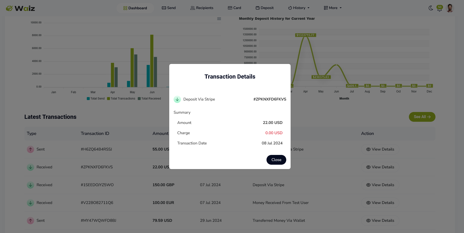 Waiz - Digital Wallet and Remittance App and Website with Admin Panel ...