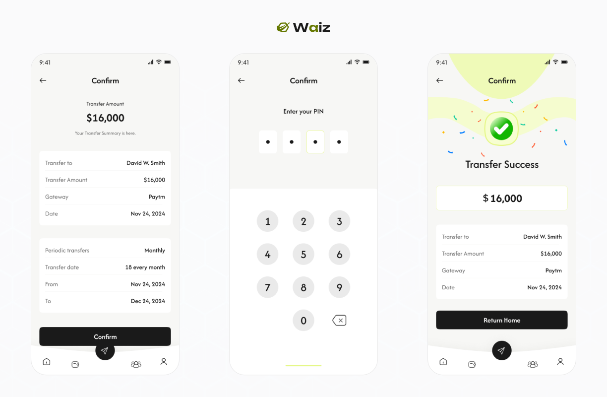 Waiz - Digital Wallet and Remittance App and Website with Admin Panel by bug-finder