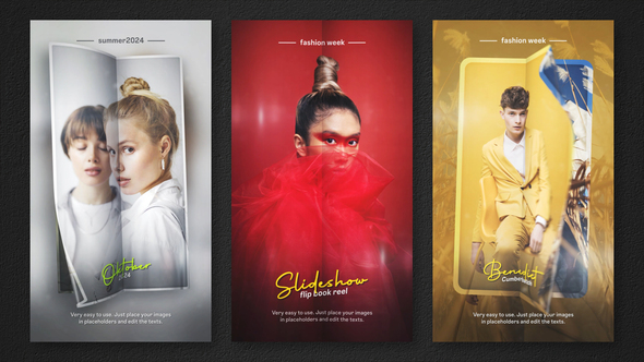 Flip Pages Reel Slideshow, After Effects Project Files | VideoHive