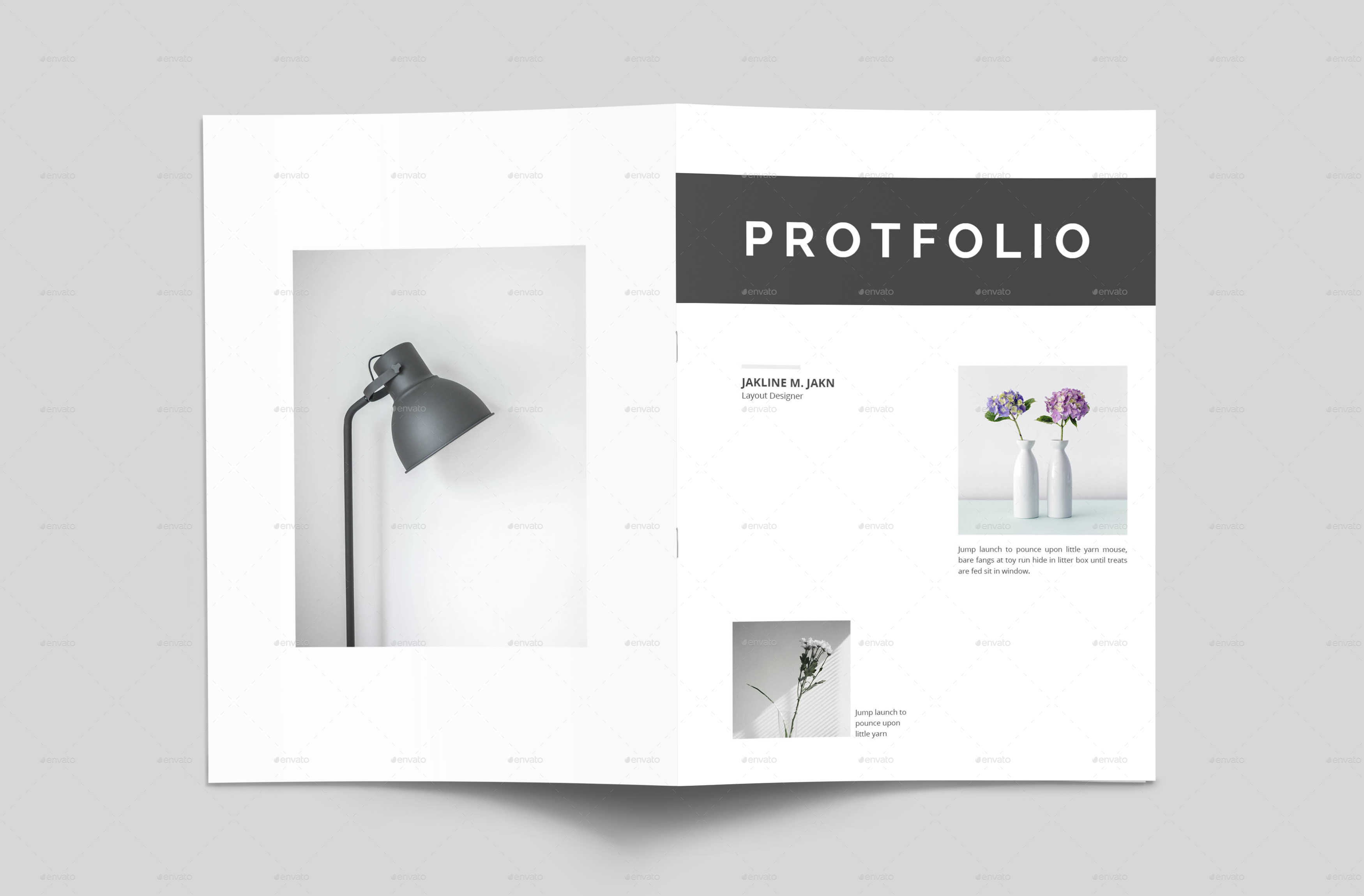 Minimal Portfolio Template, Print Templates | GraphicRiver