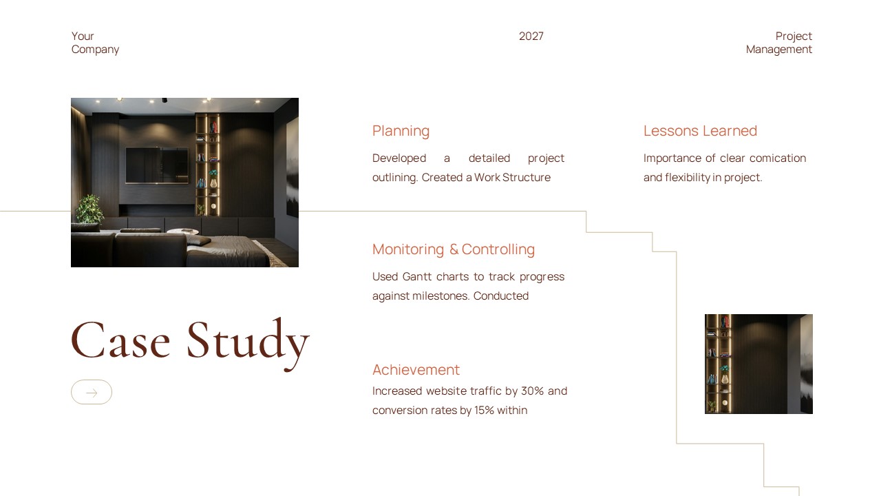 White Brown Modern Minimalist Architecture Project Management ...