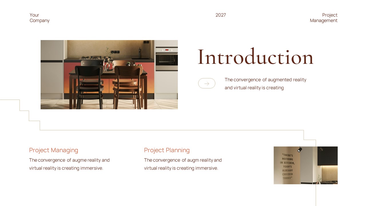 White Brown Modern Minimalist Architecture Project Management ...