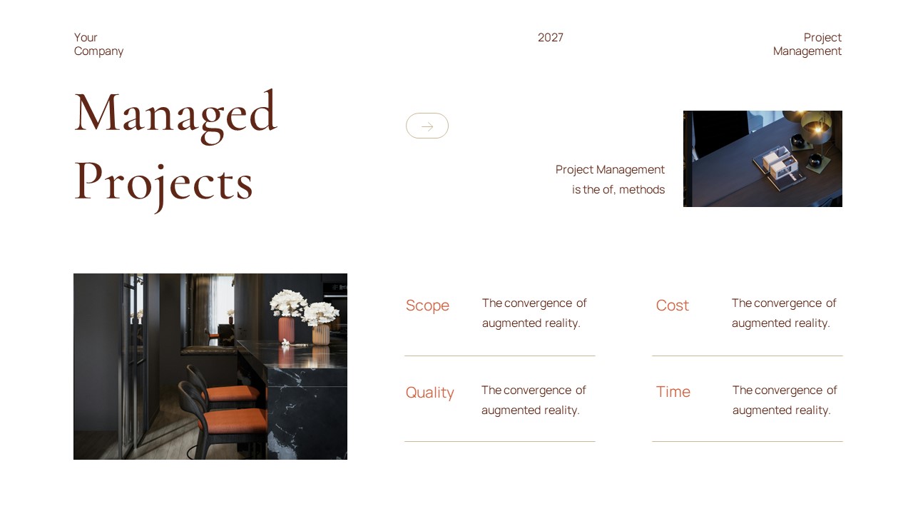 White Brown Modern Minimalist Architecture Project Management ...