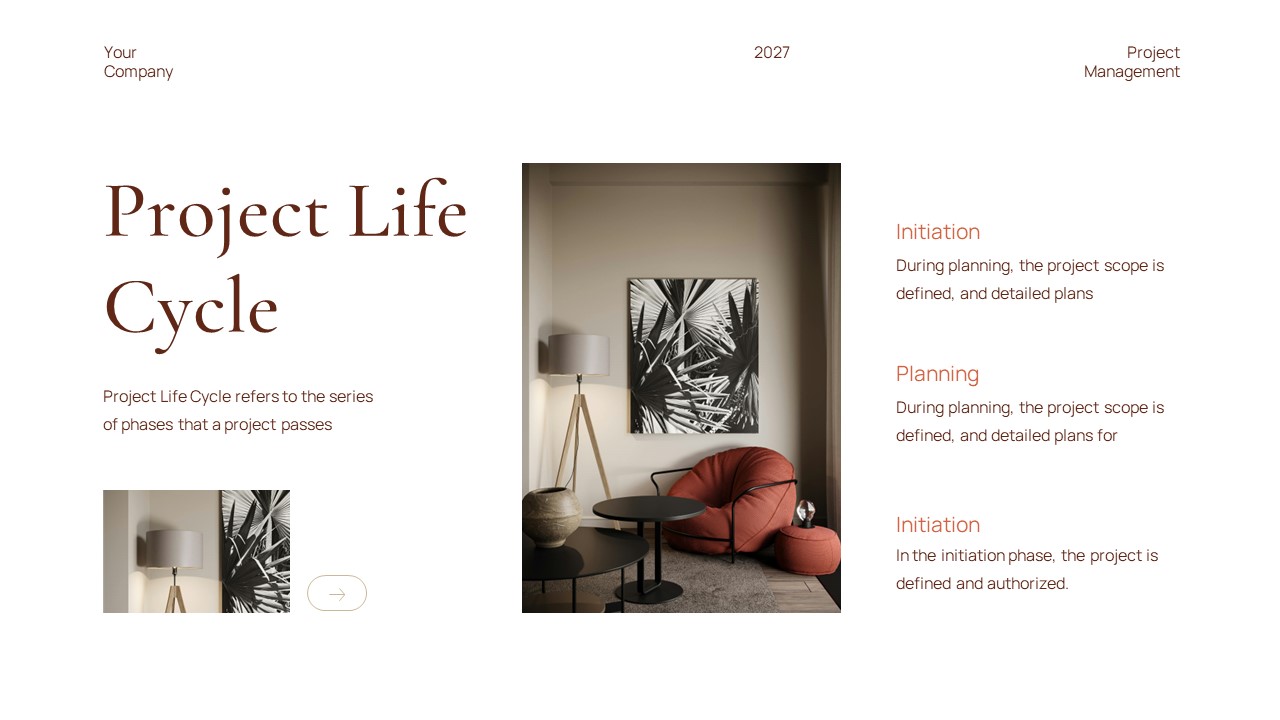 White Brown Modern Minimalist Architecture Project Management ...