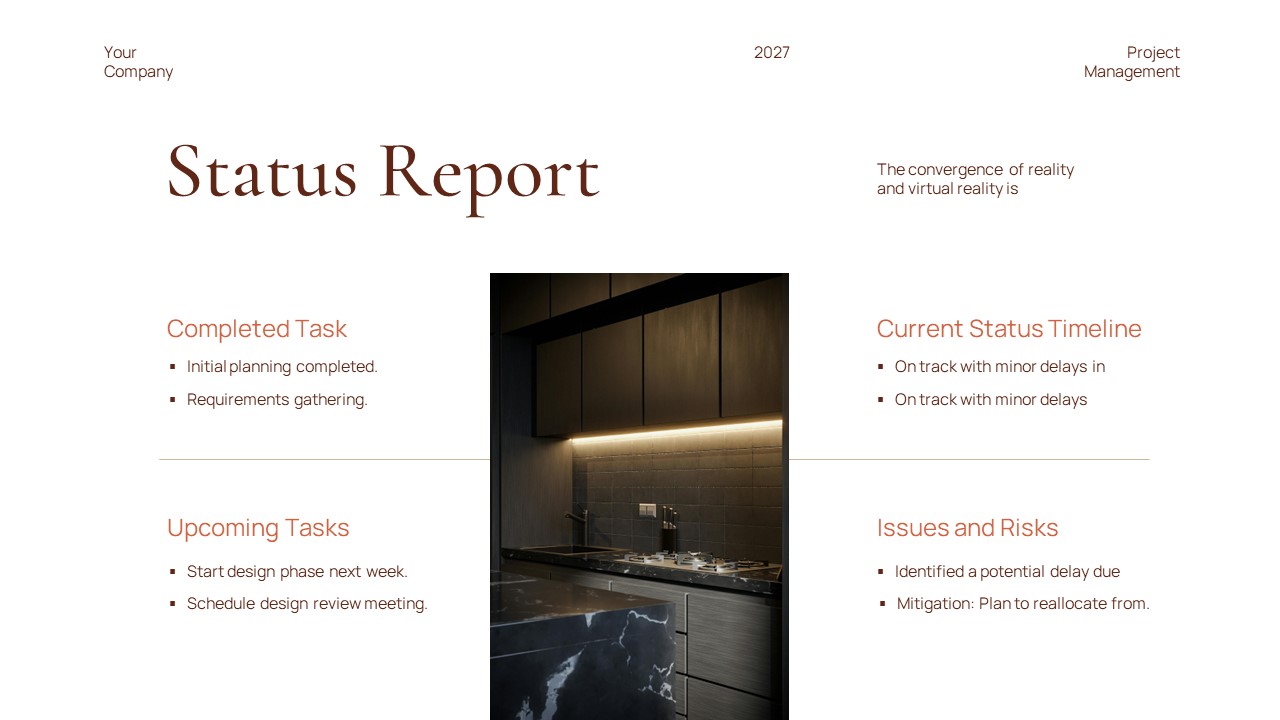 White Brown Modern Minimalist Architecture Project Management Key Note ...