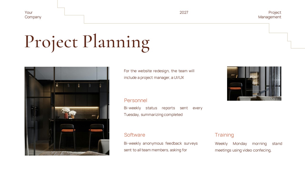 White Brown Modern Minimalist Architecture Project Management Key Note ...