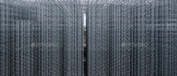 Aerial view scaffolding building and construction, Scaffolding at ...