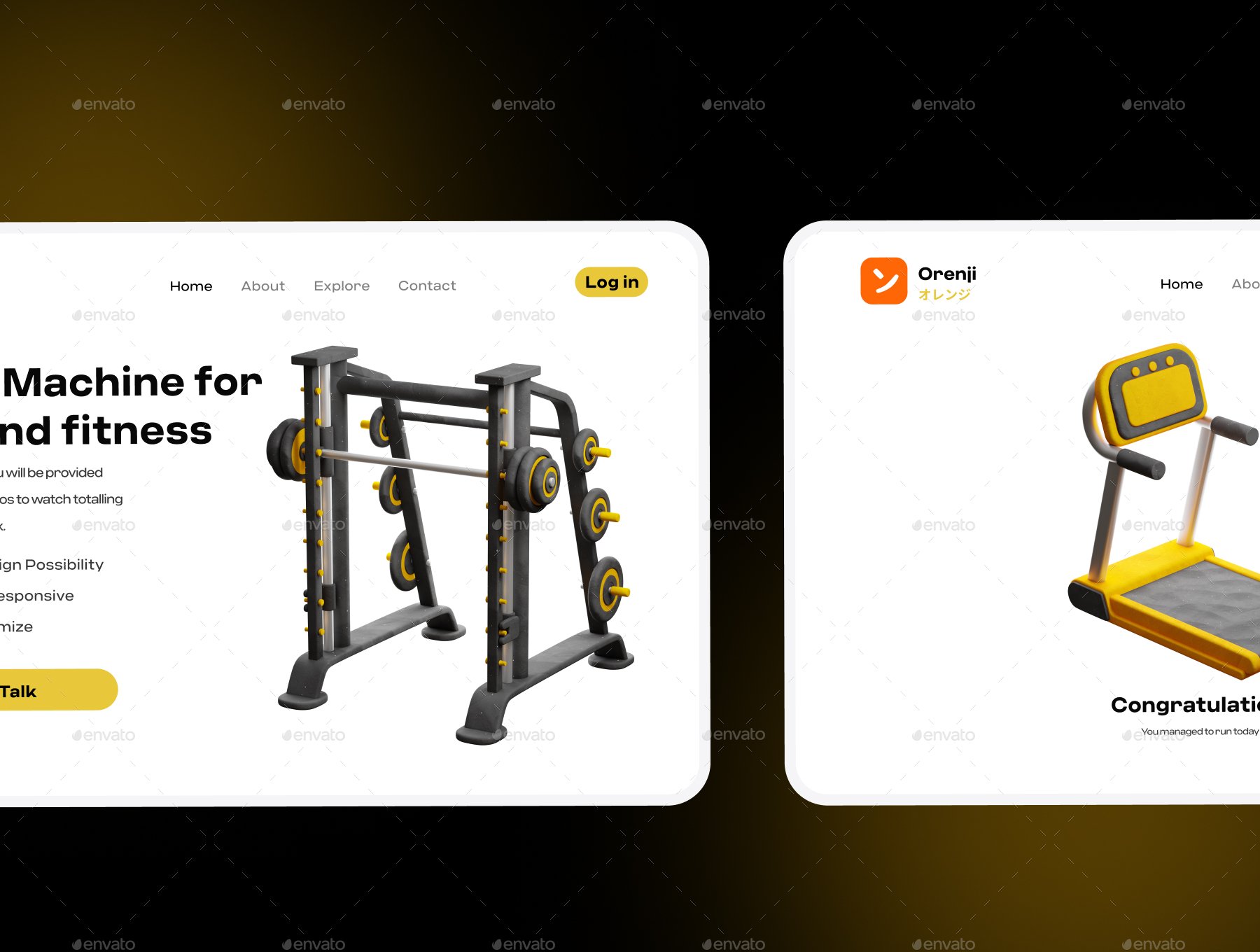 Gym and Fitness 3D Icon pack, Graphics | GraphicRiver