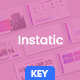 Instagram Analytics Keynote Presentation Template, Presentation Templates