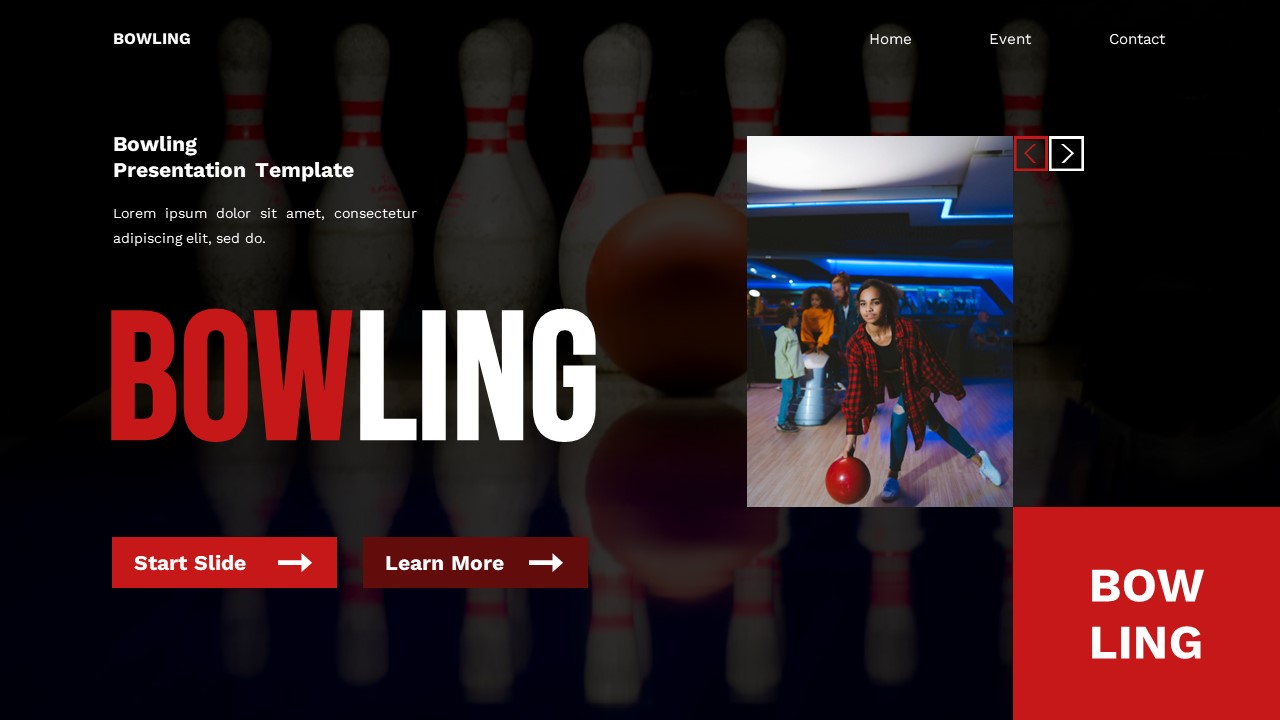 Bowling - Bowling Google Slide Templates, Presentation Templates ...