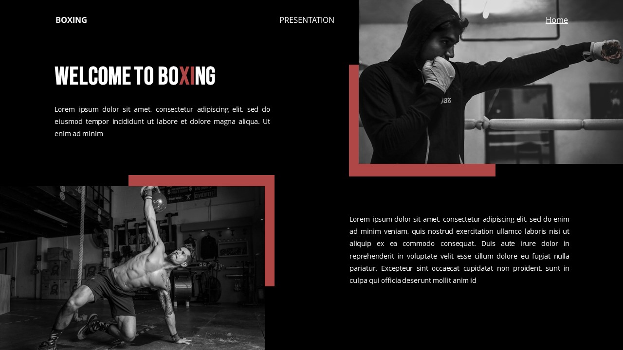 Boxing - Sport Google Slide Templates, Presentation Templates ...