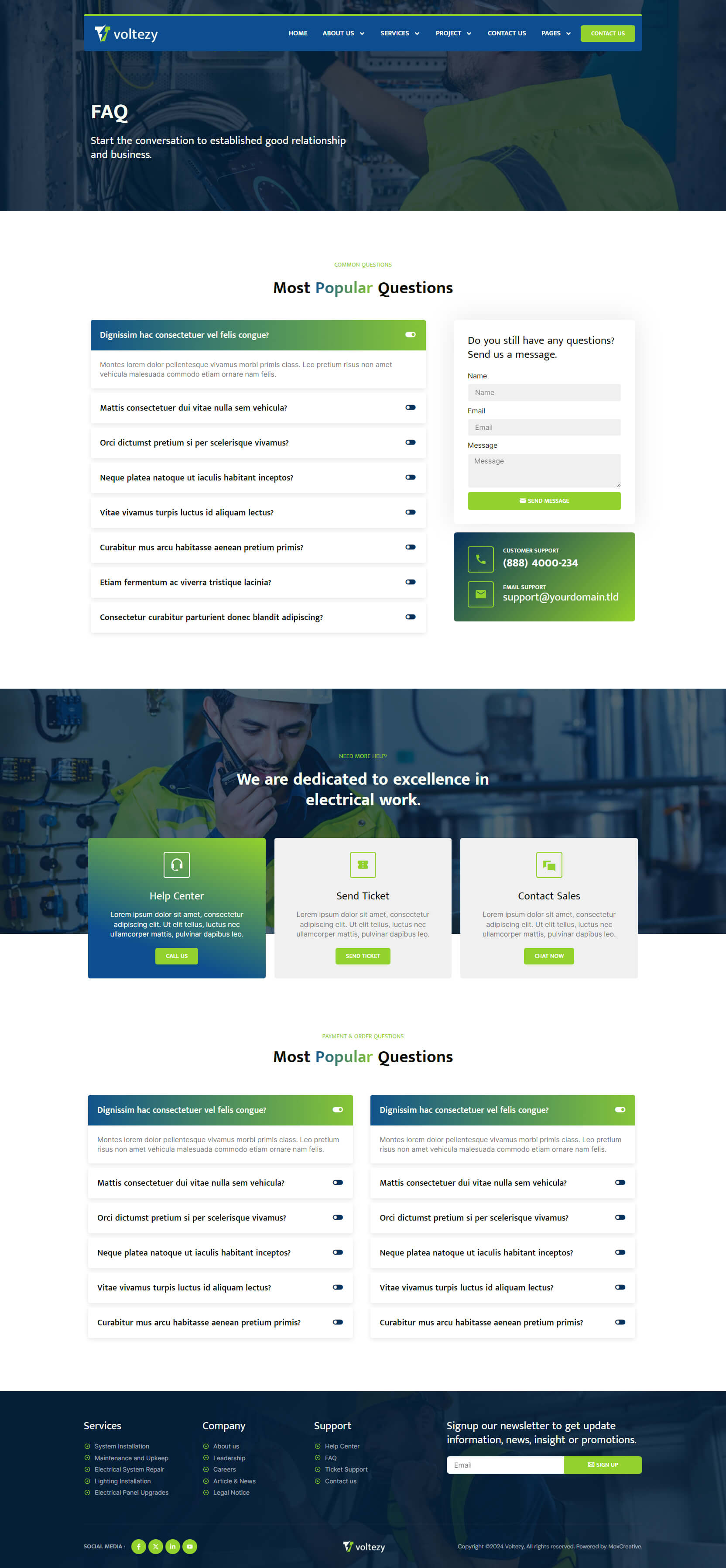 Voltezy - Electrical Installation & Maintenance Service Elementor ...