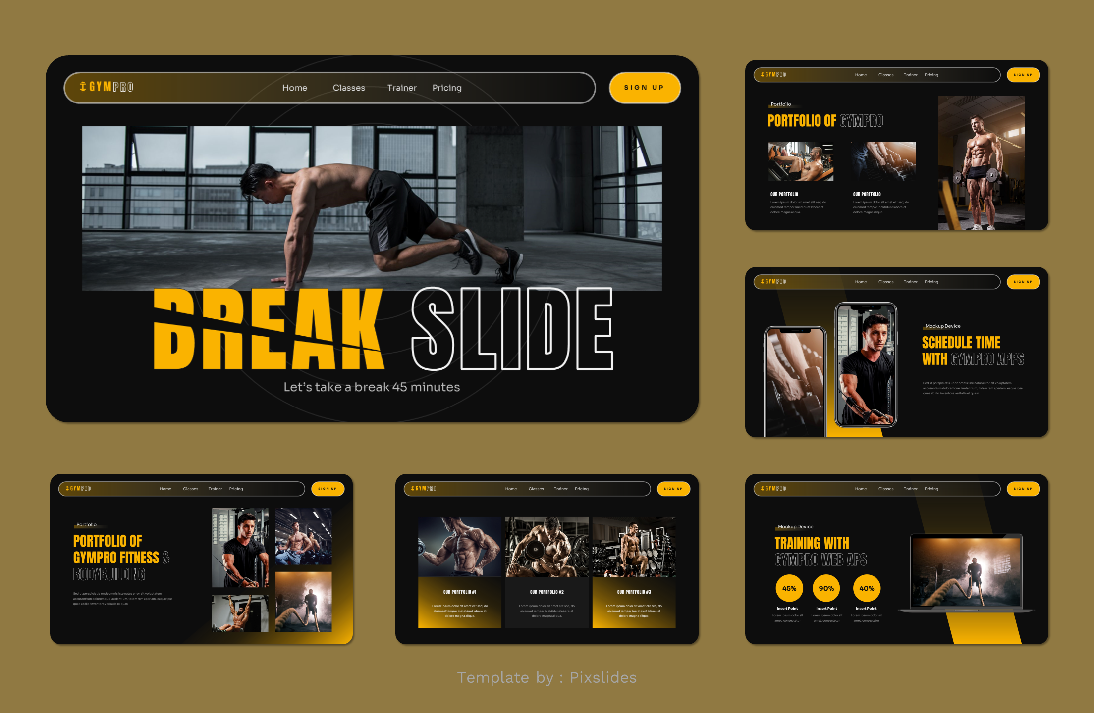 Gympro - Gym Fitness & Bodybuilding PowerPoint Presentation ...