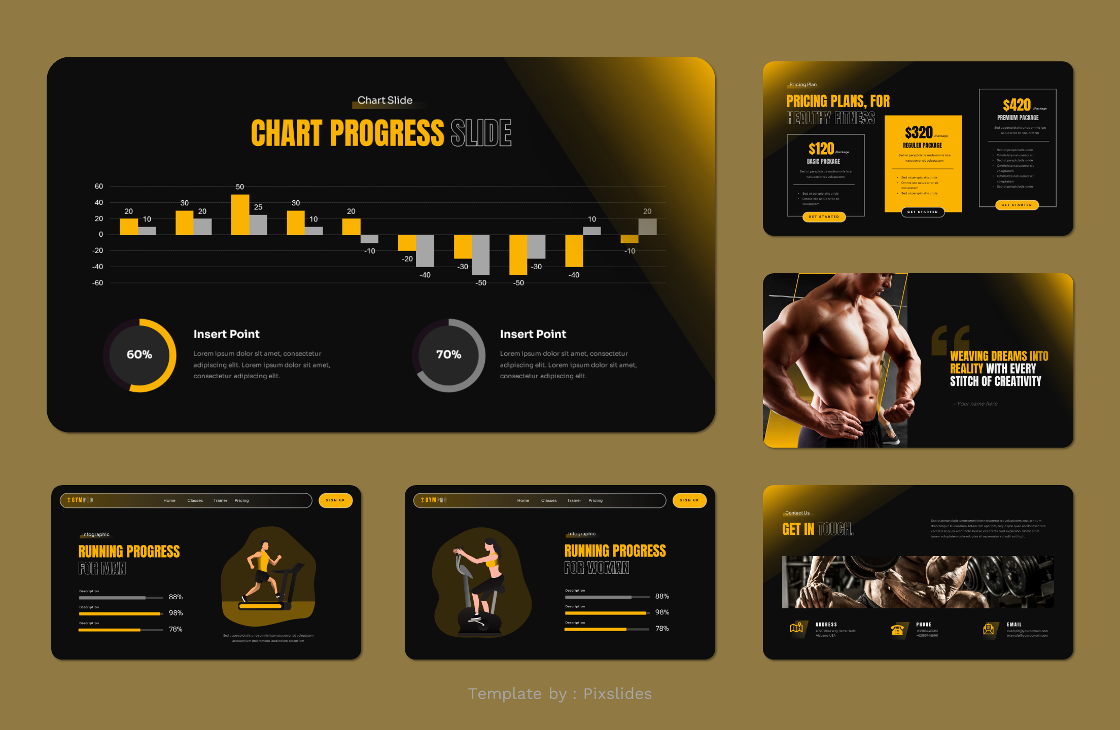 Gympro - Gym Fitness & Bodybuilding PowerPoint Presentation ...