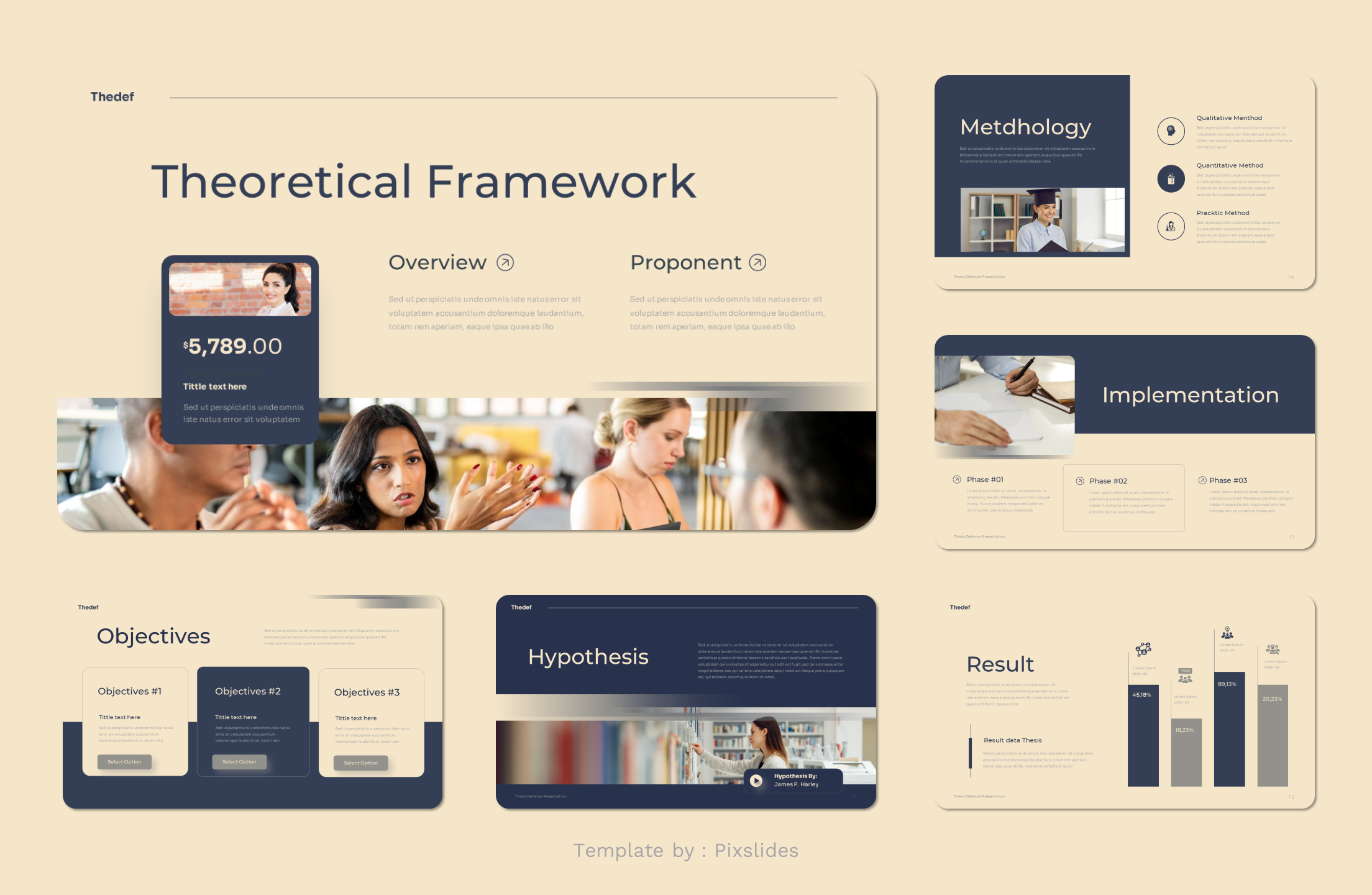 Thesis Defence PowerPoint Presentation Template, Presentation Templates