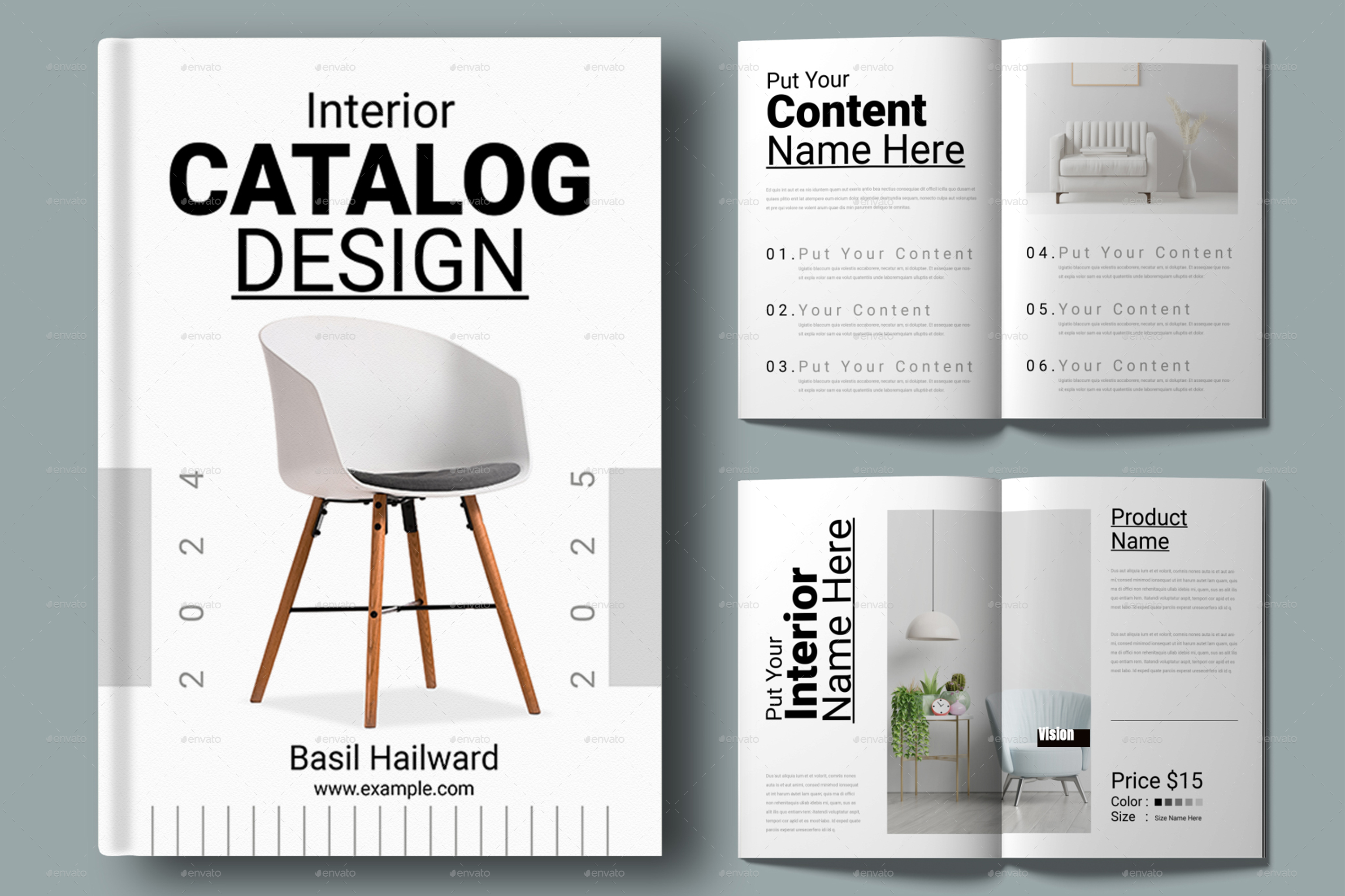 Interior Catalog Design Layout, Print Templates | GraphicRiver