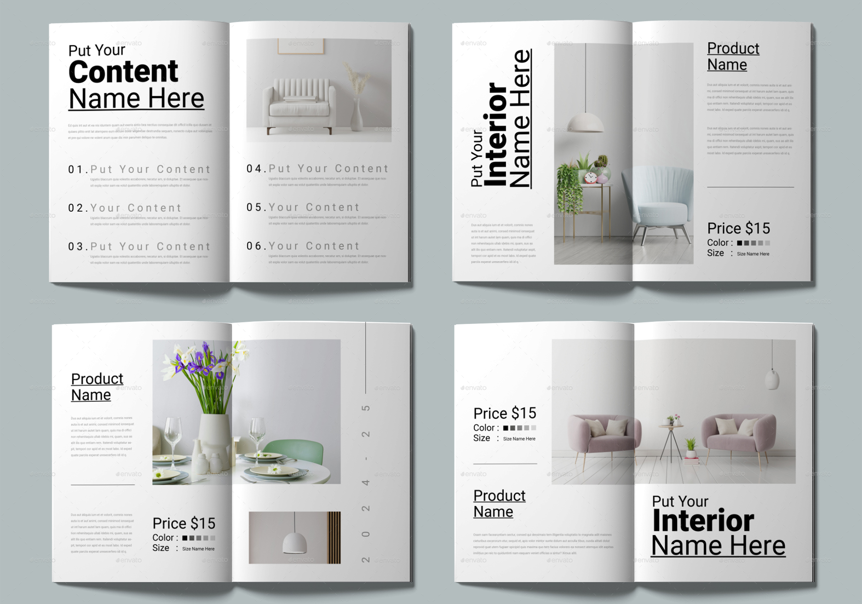 Interior Catalog Design Layout, Print Templates | GraphicRiver