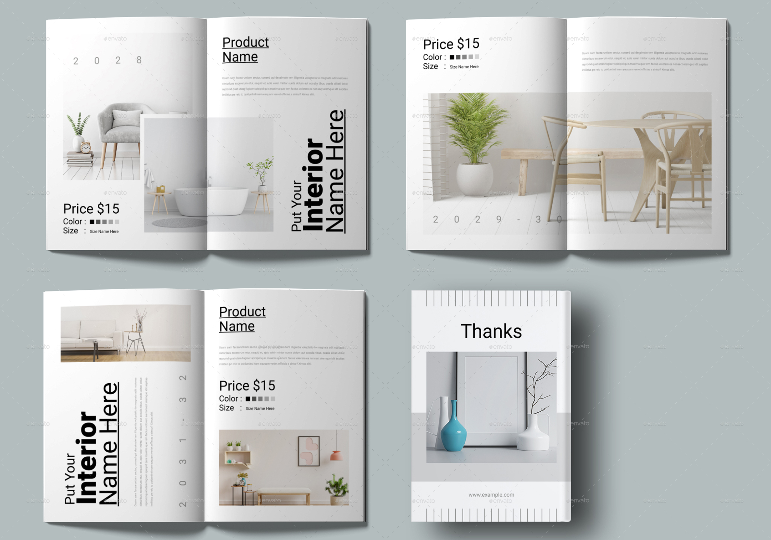 Interior Catalog Design Layout, Print Templates | GraphicRiver