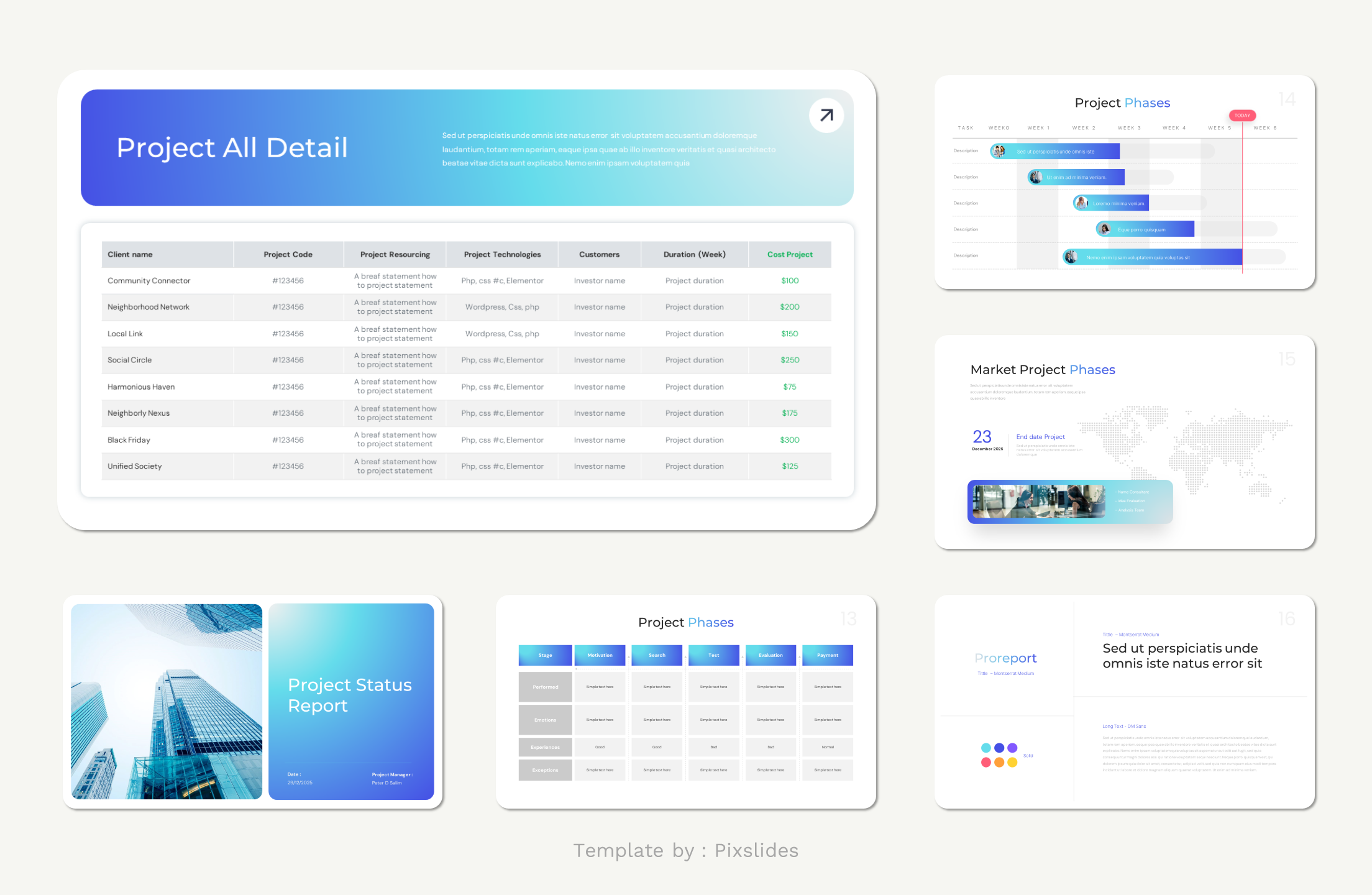 Project Status Report Keynote Presentation Template, Presentation Templates