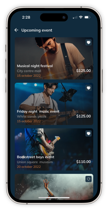 Events App Template Dj App Template Event Ticket Booking App Template In React Native