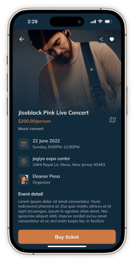 Events App Template | DJ App Template | Event Ticket Booking App ...